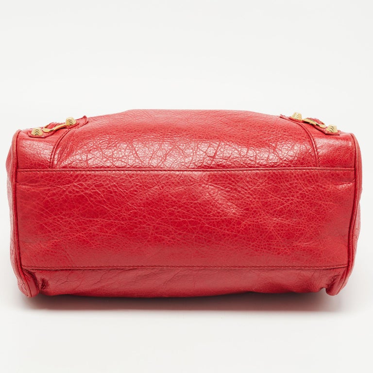 Balenciaga Red Leather Classic Velo RGH Tote For Sale at 1stDibs