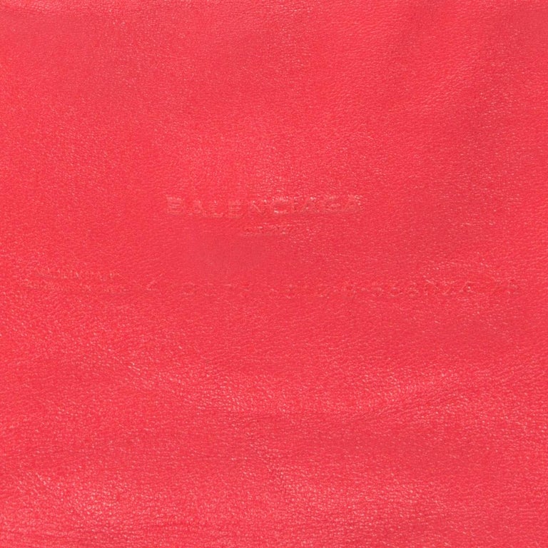 BALENCIAGA red SCARF LEATHER WIDE WAIST Belt 75 For Sale at 1stDibs ...