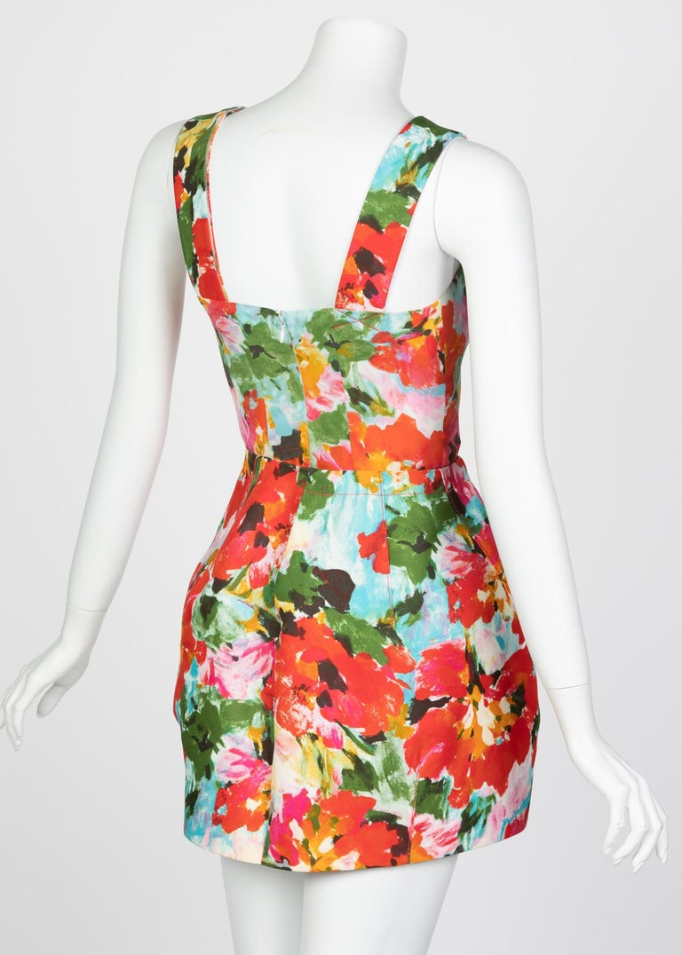 Balenciaga Sculpted Floral Print Mini Dress Runway, 2008 at 1stDibs ...