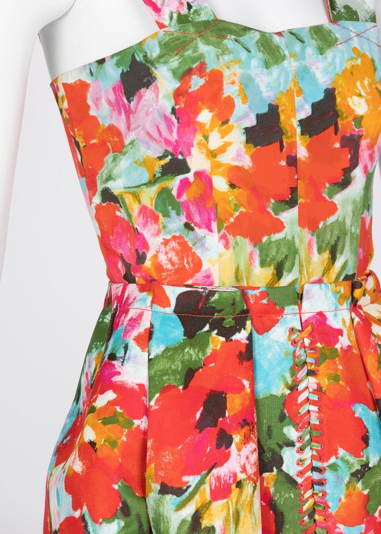 Balenciaga Sculpted Floral Print Mini Dress Runway, 2008 at 1stDibs ...