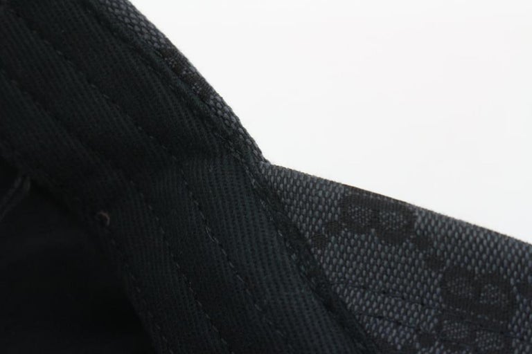 Balenciaga Size Large Black Monogram Hacker Cap Baseball Hat 1118b22 ...