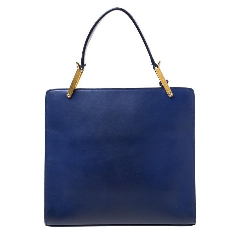 Balenciaga Violet Leather Le Dix Cartable Top Handle Bag at 1stDibs