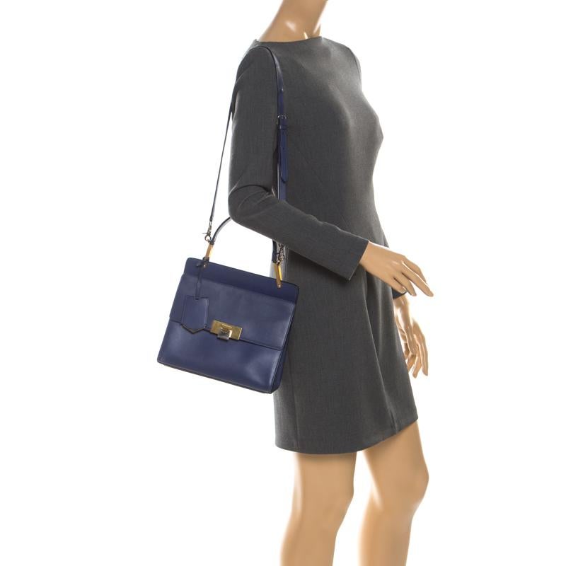 Balenciaga Violet Leather Le Dix Cartable Top Handle Bag at 1stDibs ...