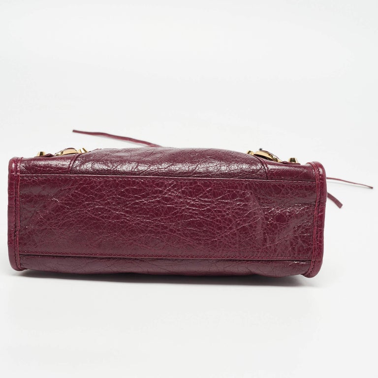 Balenciaga Violet Leather Mini GH Classic City Bag For Sale at 1stDibs
