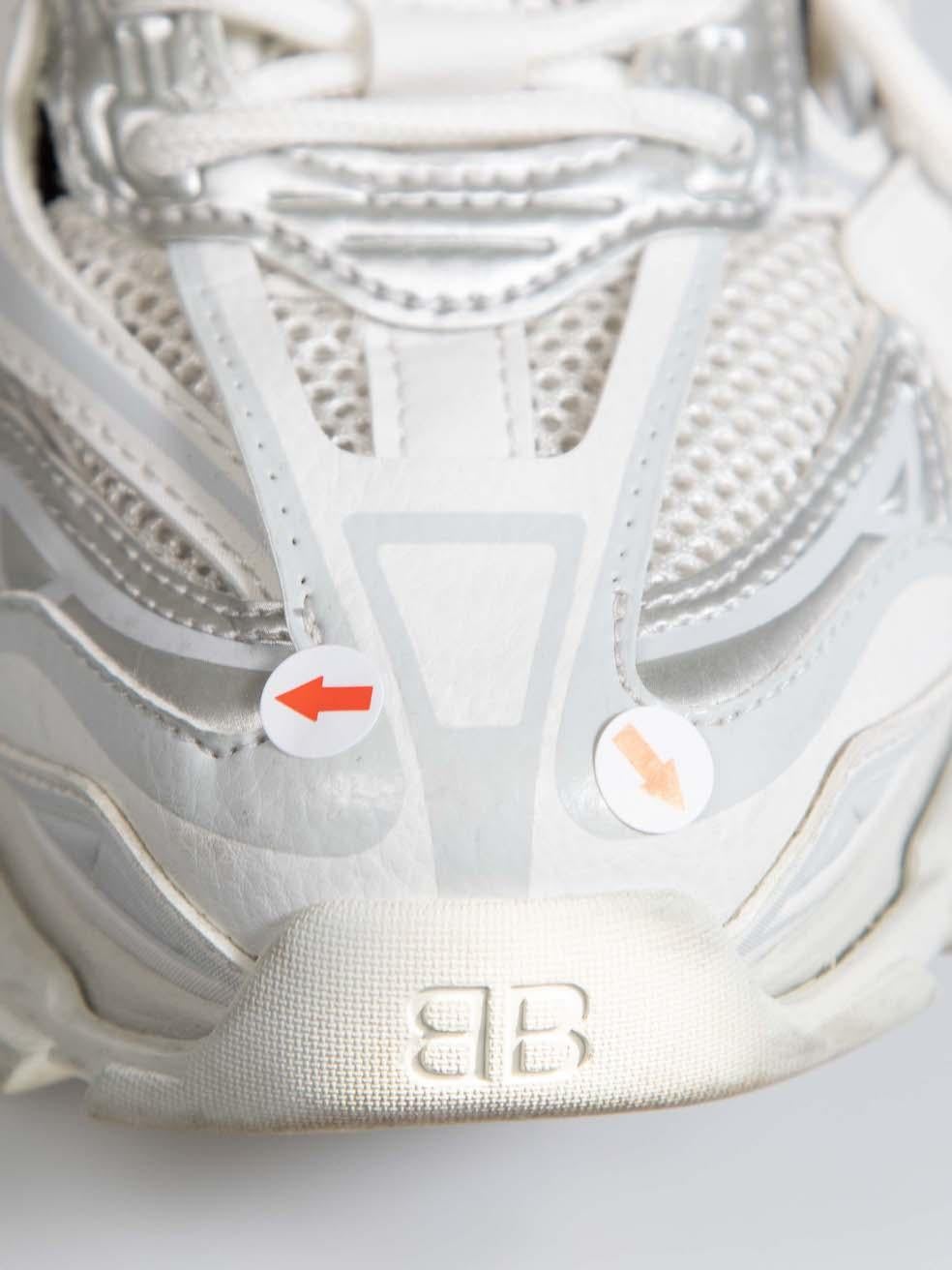 Balenciaga White Track 2 Trainers Size UK 5 For Sale at 1stDibs