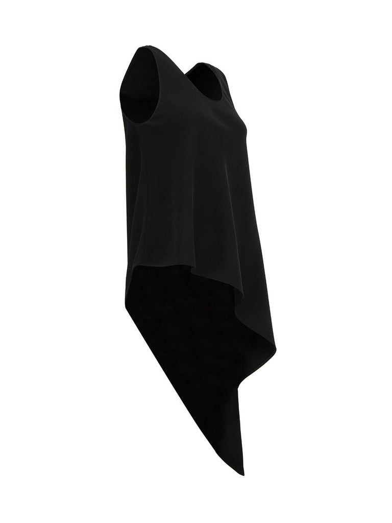 Balenciaga Women's 2014 Black Asymmetric Droopy Tail Tank Top For Sale ...