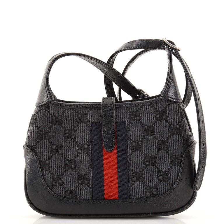 Balenciaga x Gucci The Hacker Project Jackie 1961 Hobo BB Canvas Mini at 1stDibs
