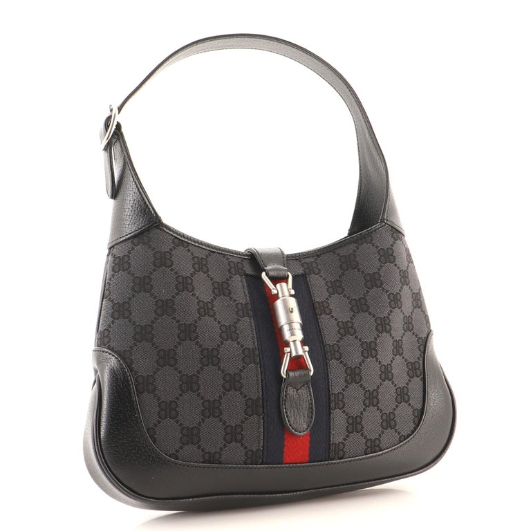 Balenciaga x Gucci The Hacker Project Jackie 1961 Hobo BB Canvas Small ...