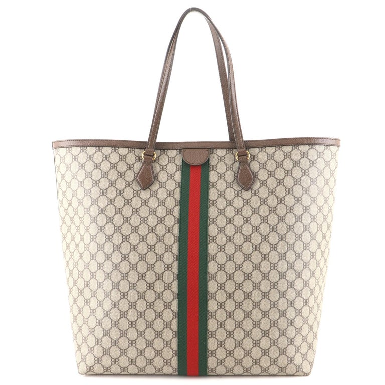 Balenciaga x Gucci The Hacker Project Tote Graffiti BB Coated Canvas ...