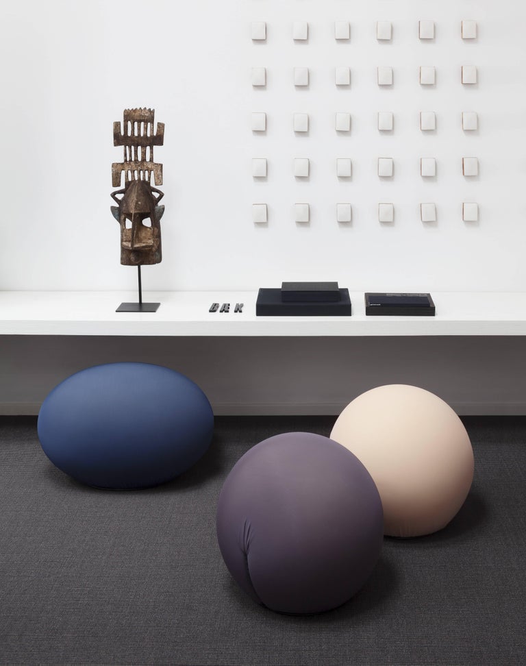 Baleri Italia Tatino Pouf in Blue Fabric by Enrico Baleri and Denis ...