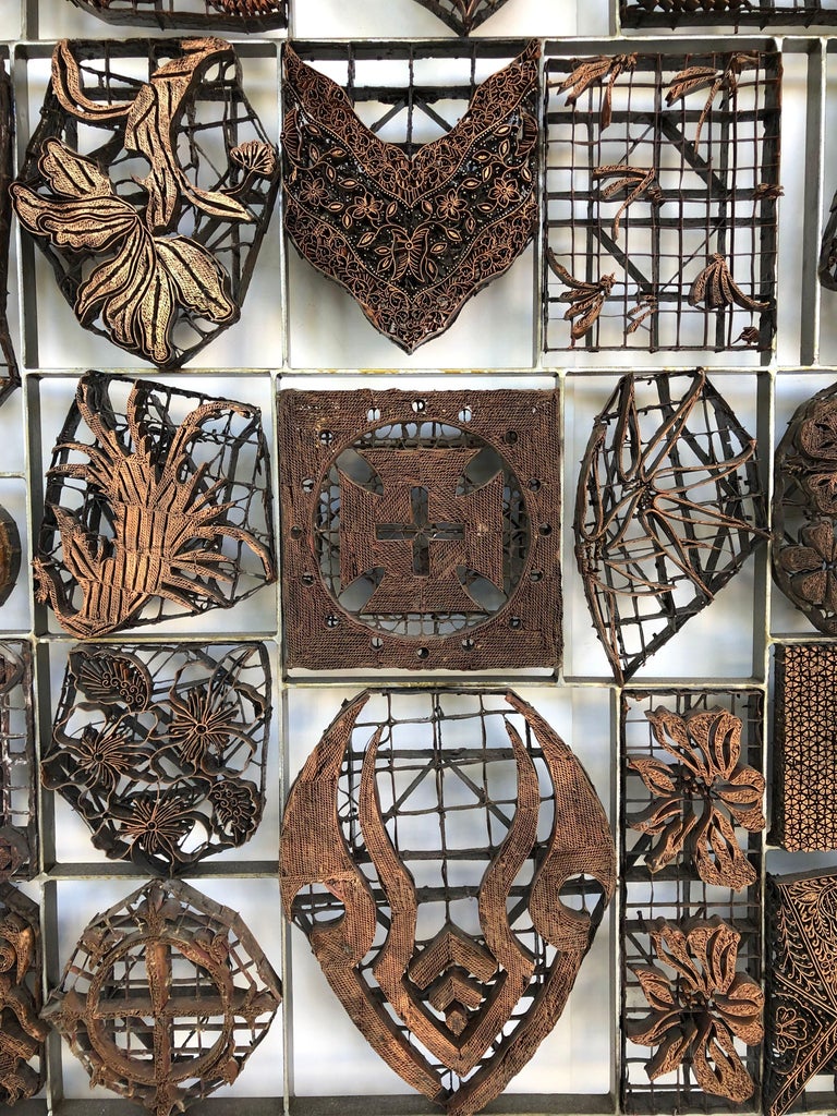 Balinese Batik Printing Blocks for Fabric Wall Sculpture For Sale at ...