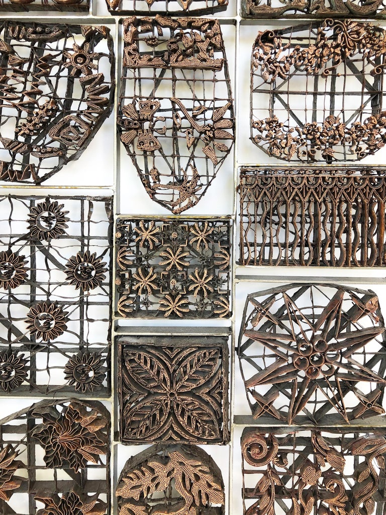 Balinese Batik Printing Blocks for Fabric Wall Sculpture For Sale at ...