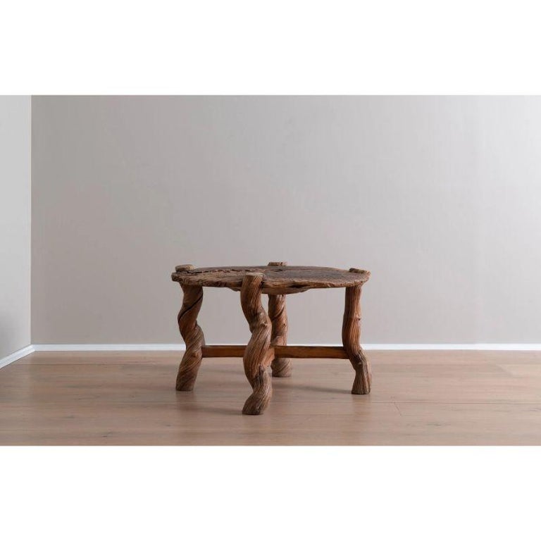 Balinese Wheel and Vine Coffee Table in Teak For Sale at 1stDibs
