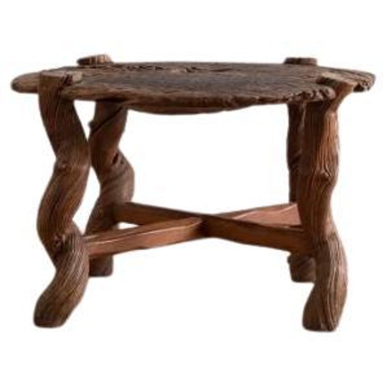 Balinese Wheel and Vine Coffee Table in Teak For Sale at 1stDibs