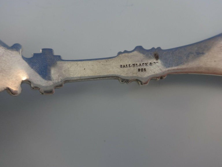 Ball Black Sterling Silver Fish Server with Applied Fly and Engraved ...