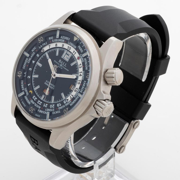 Ball Diver Worldtime DG2022A Diver Watch, Box/Papers, Outstanding Condtion For Sale at 1stDibs