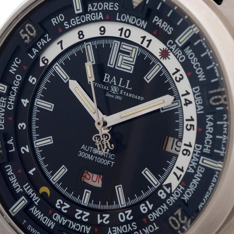 Ball Diver Worldtime DG2022A Diver Watch, Box/Papers, Outstanding ...