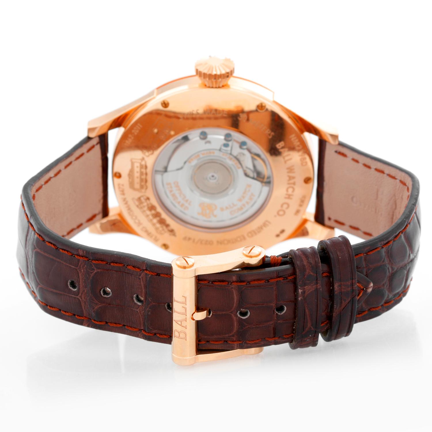 Ball Flying Scotsman 18 Karat Rose Gold Men's Watch NM2198D-PG-LCJ-WH ...