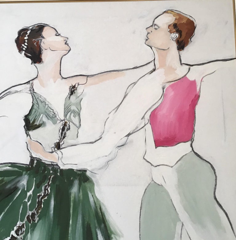 Impressionist Ballet Painting Large Scale For Sale at 1stDibs