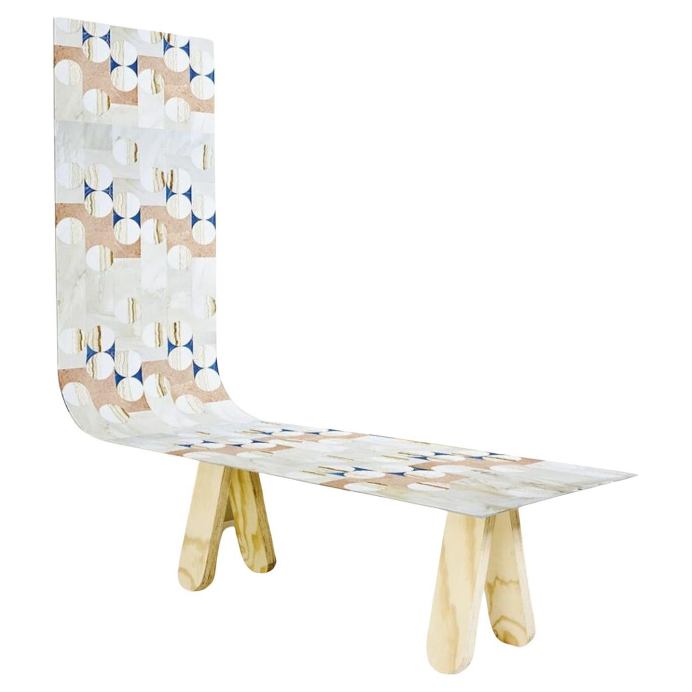 Ballon Living Table With Wallpaper Effect by Budri For Sale at 1stDibs