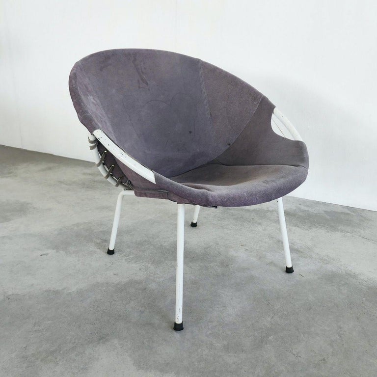 Balloon Lounge Chair in Suede, 1960s For Sale at 1stDibs