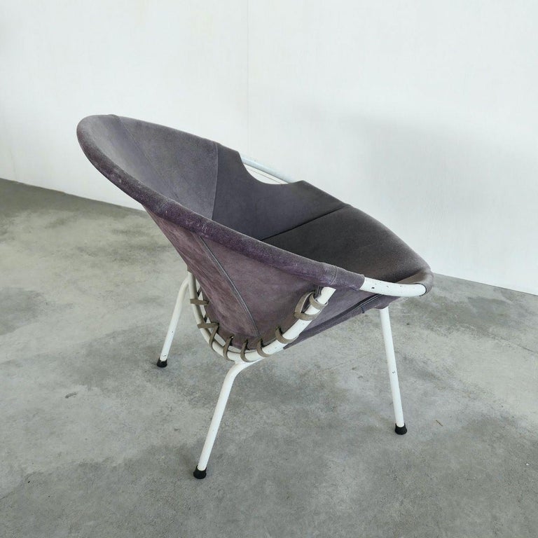 Balloon Lounge Chair in Suede, 1960s For Sale at 1stDibs