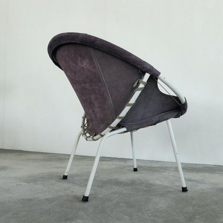 Balloon Lounge Chair in Suede, 1960s For Sale at 1stDibs
