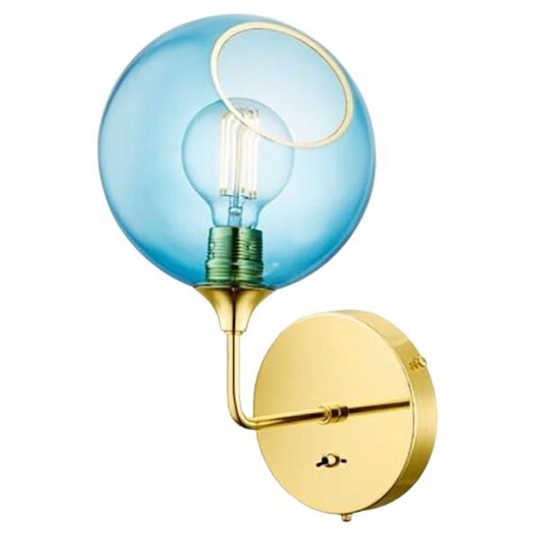Ballroom Wall Light Sconce Blue For Sale at 1stDibs