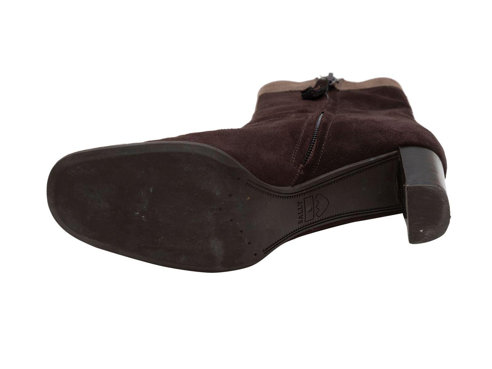 Bally Brown and Multicolor Suede Ankle Boots For Sale at 1stDibs