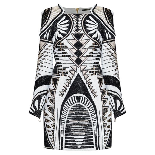 New BALMAIN Black Velvet Fire Cocktail Dress FR42 US8-10 For Sale at ...