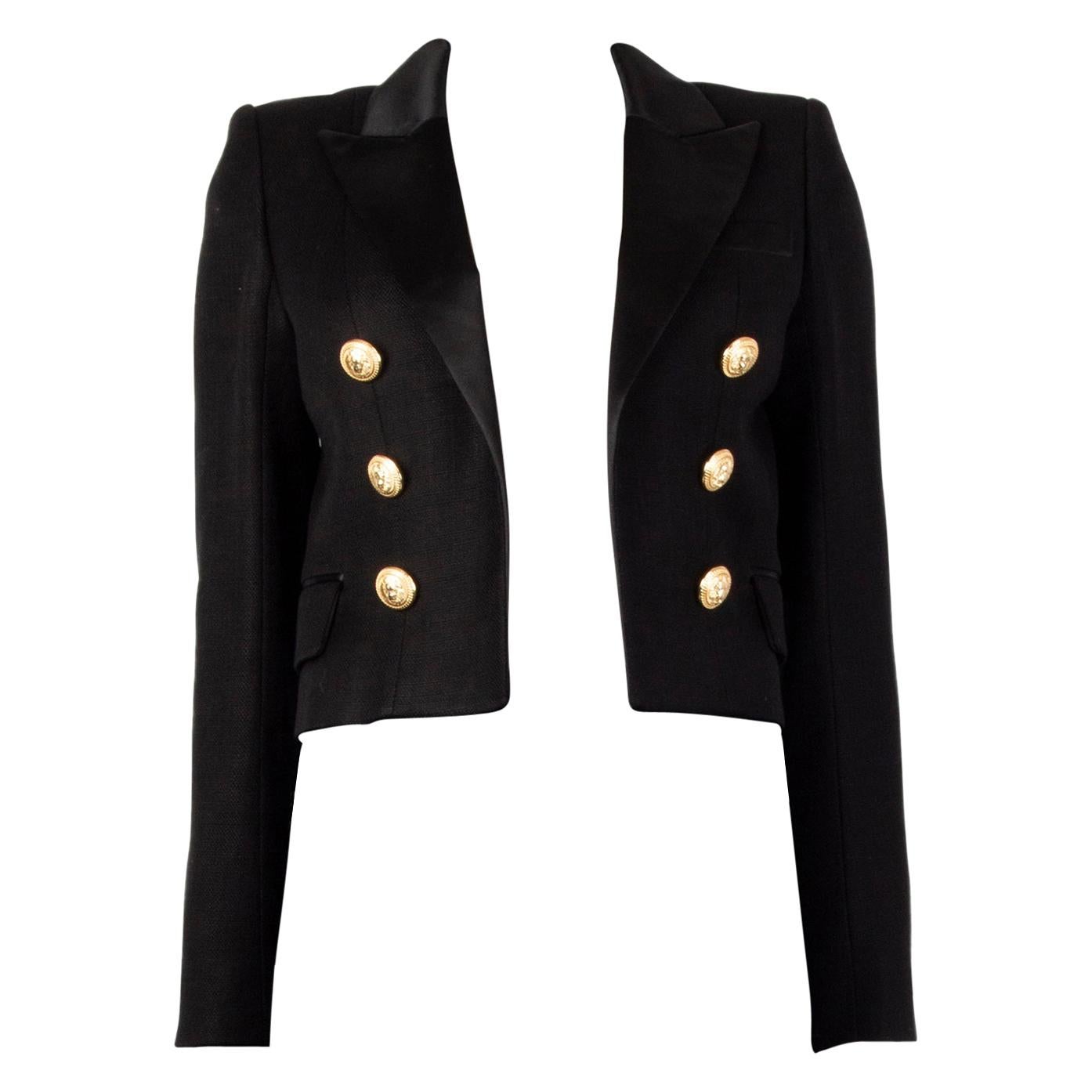 BALMAIN Sequin-embellished military jacket at 1stDibs