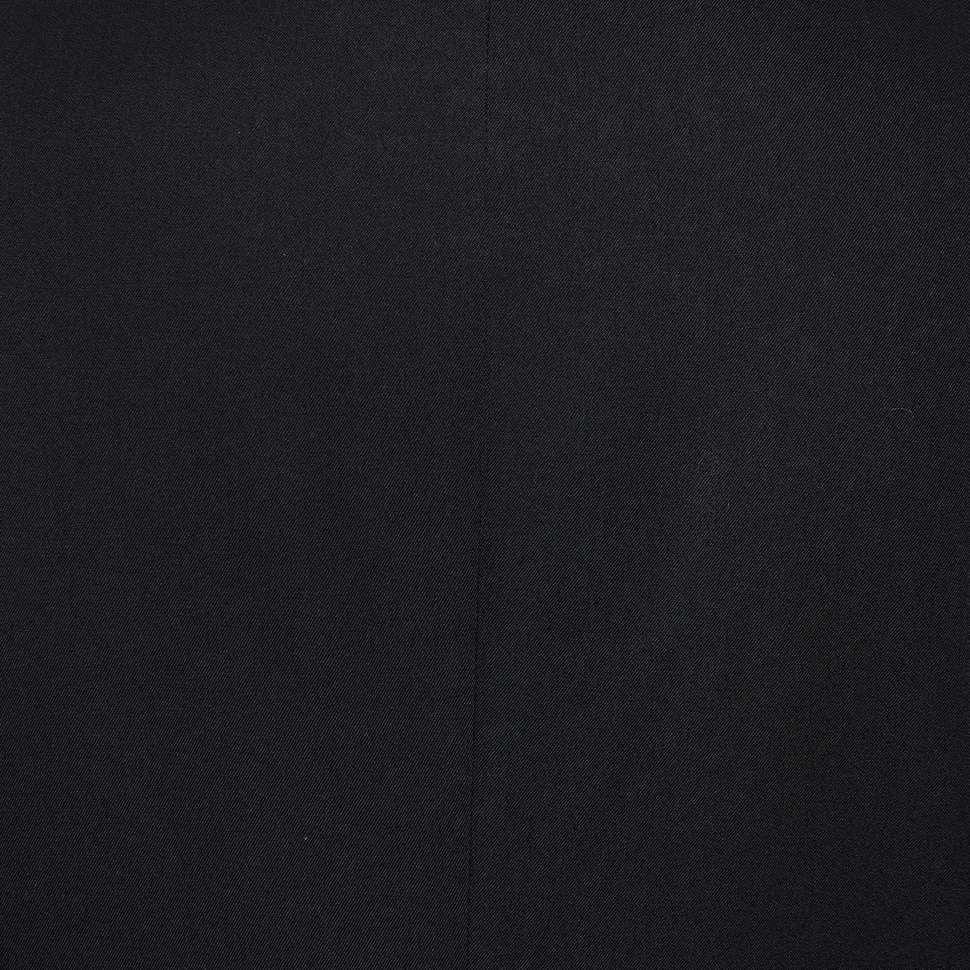 Balmain Black Wool Smoking Jacket L For Sale at 1stDibs