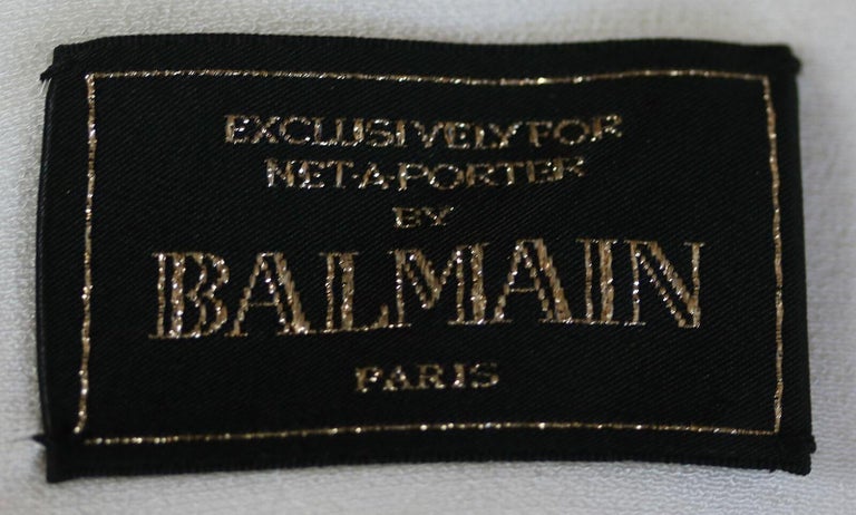 Balmain Button-Embellished Crepe Jumpsuit at 1stDibs