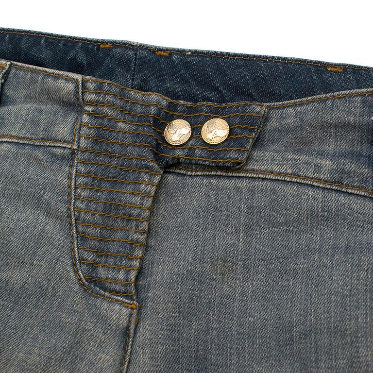 Balmain Distressed Ribbed Skinny Jeans 38/91 at 1stDibs | ribbed jeans