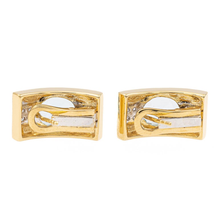 Balmain Drop Earrings Yellow Goldtopaz For Sale at 1stDibs