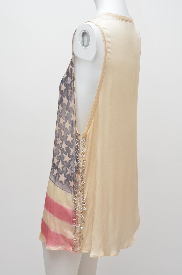 BALMAIN Embellished American Flag-Print Silk Tank 2011 Mint Size 38 at ...