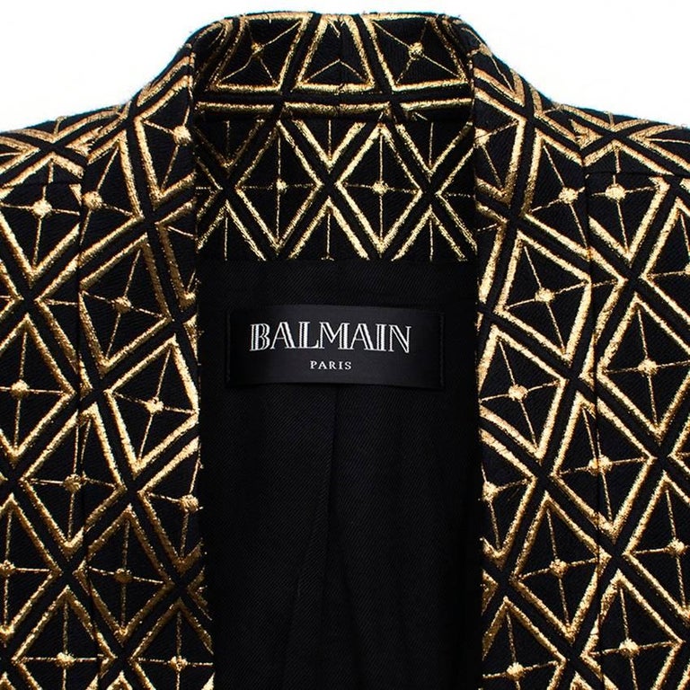 Balmain embroidered wool blazer XS For Sale at 1stDibs