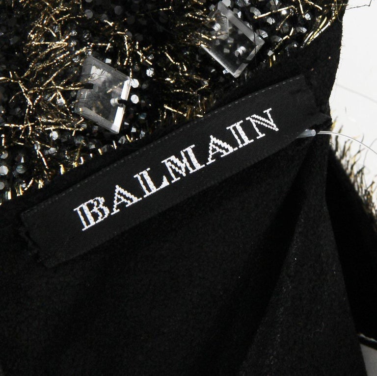 Balmain Fall 2011 Metallic Eyelash suede dress by Christophe Decarnin ...
