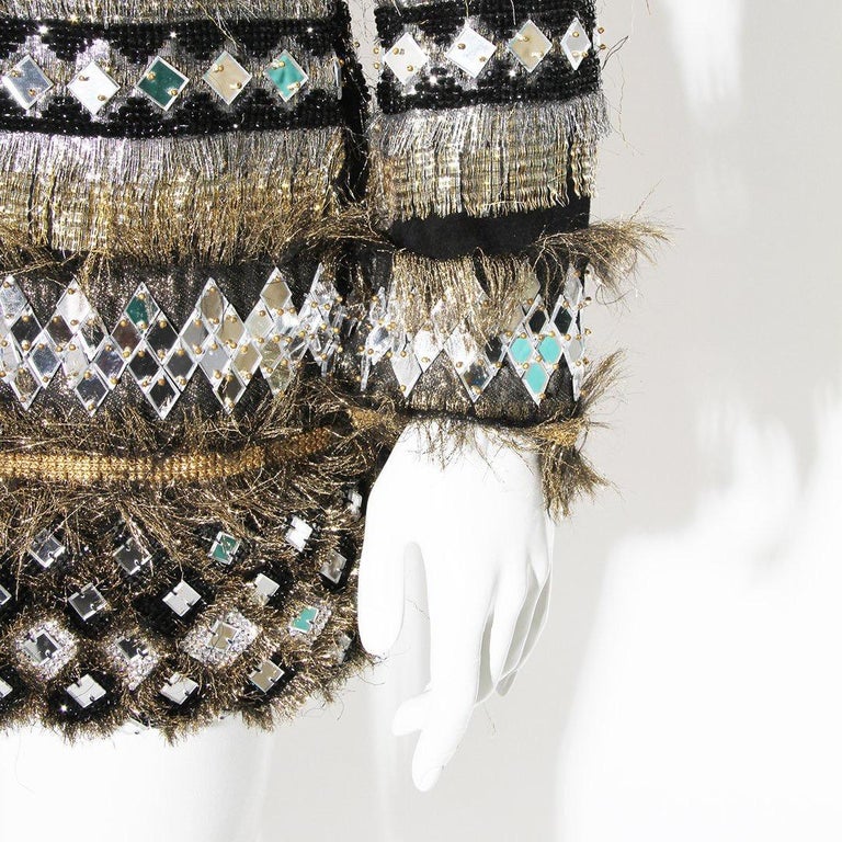 Balmain Fall 2011 Metallic Eyelash suede dress by Christophe Decarnin ...