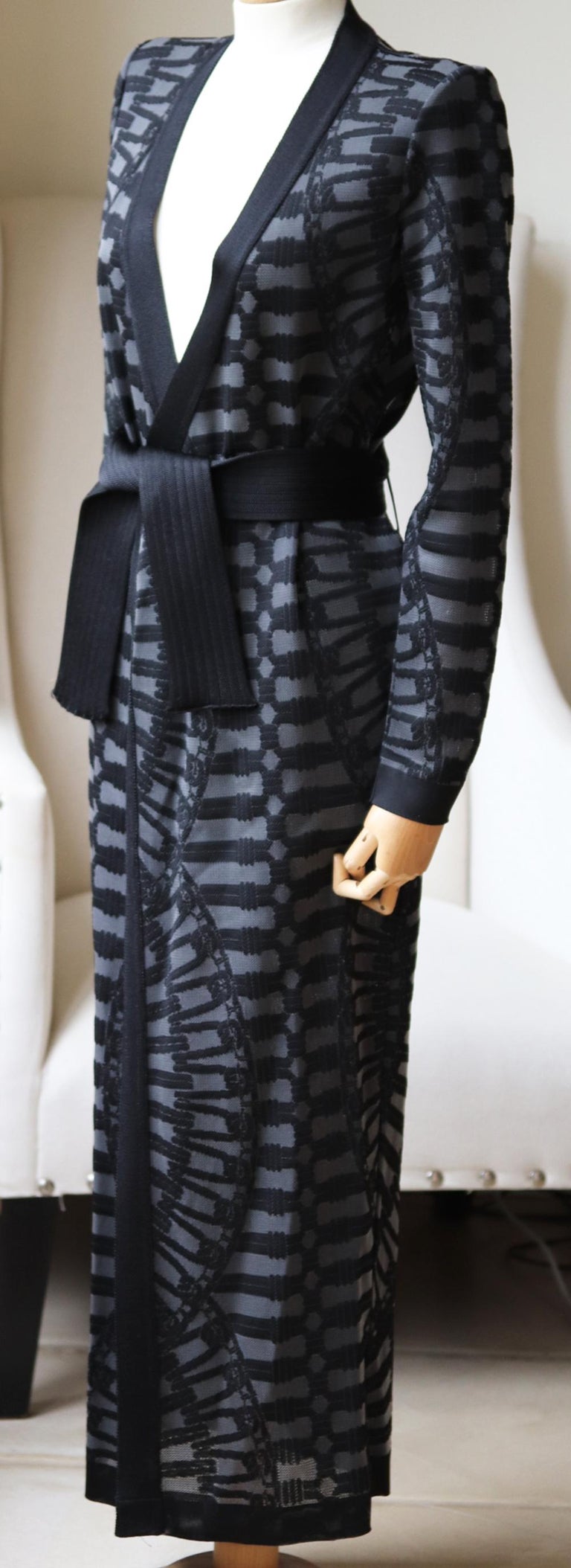 Balmain Geometric Knit Coat at 1stDibs