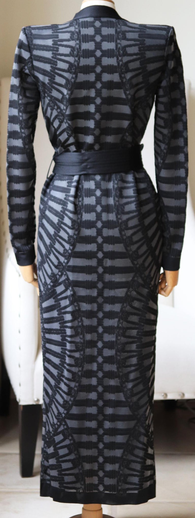 Balmain Geometric Knit Coat at 1stDibs