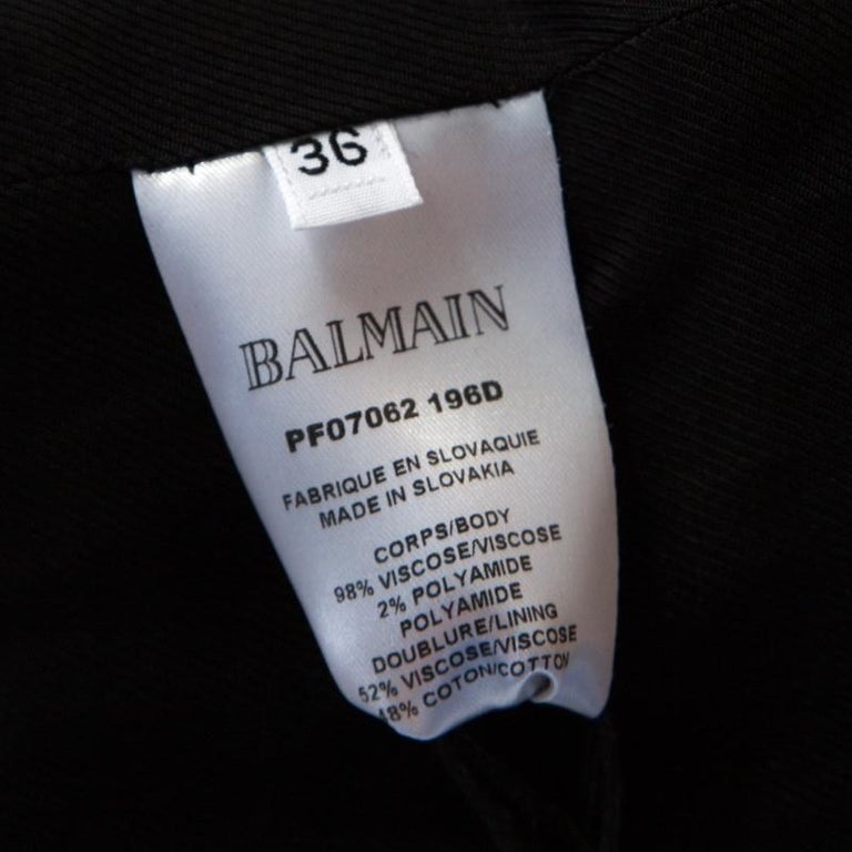 Balmain Hot Pink Basketweave Textured Double Breasted Blazer S For Sale ...