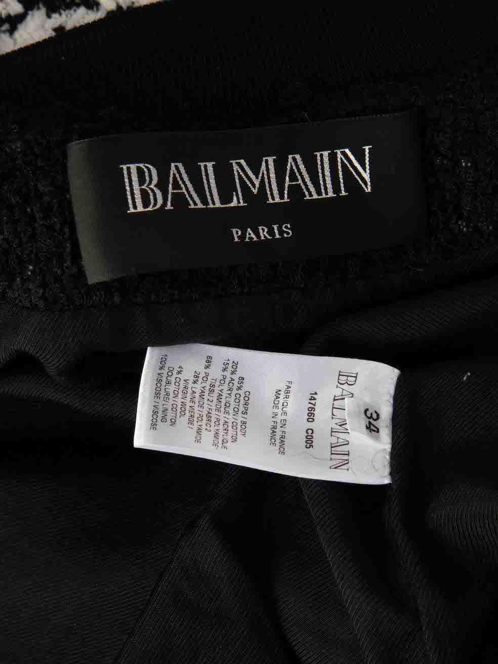 Balmain Houndstooth Tweed Co-ord Size XS For Sale at 1stDibs