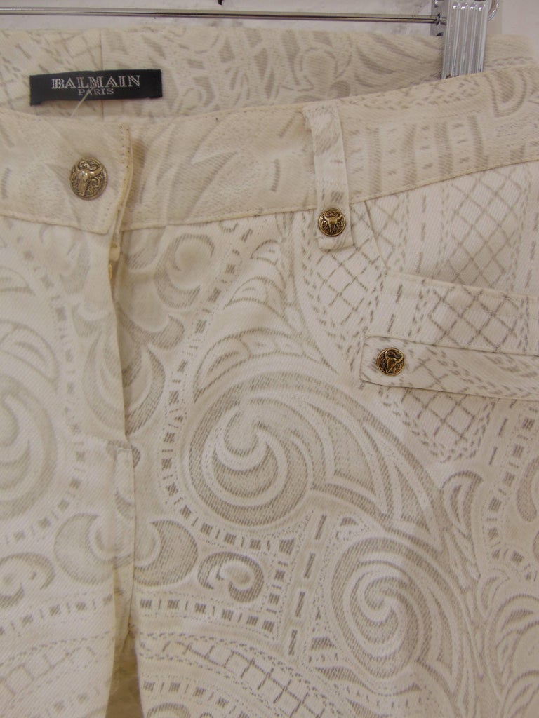 Balmain iconic bull pants For Sale at 1stDibs