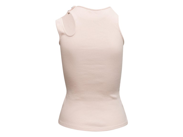 Balmain Light Pink Cutout Sleeveless Top For Sale at 1stDibs