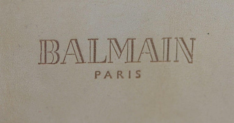 Balmain Logo Embellished Leather Waist Belt at 1stDibs