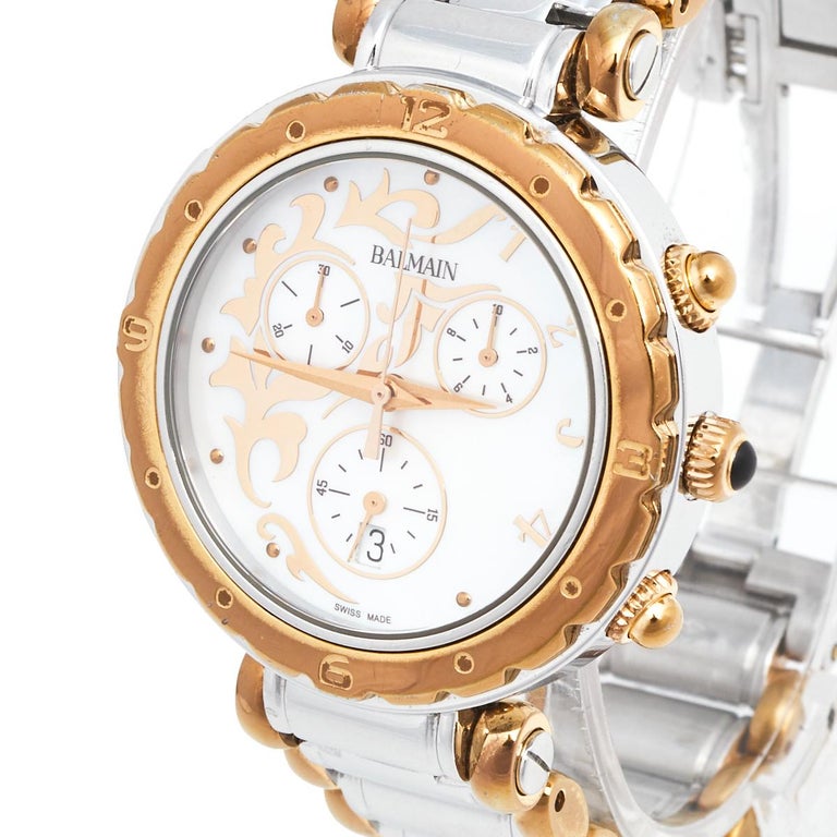 Balmain Mother of Pearl Two Tone Balmania 5623 Women's Wristwatch 38 mm ...