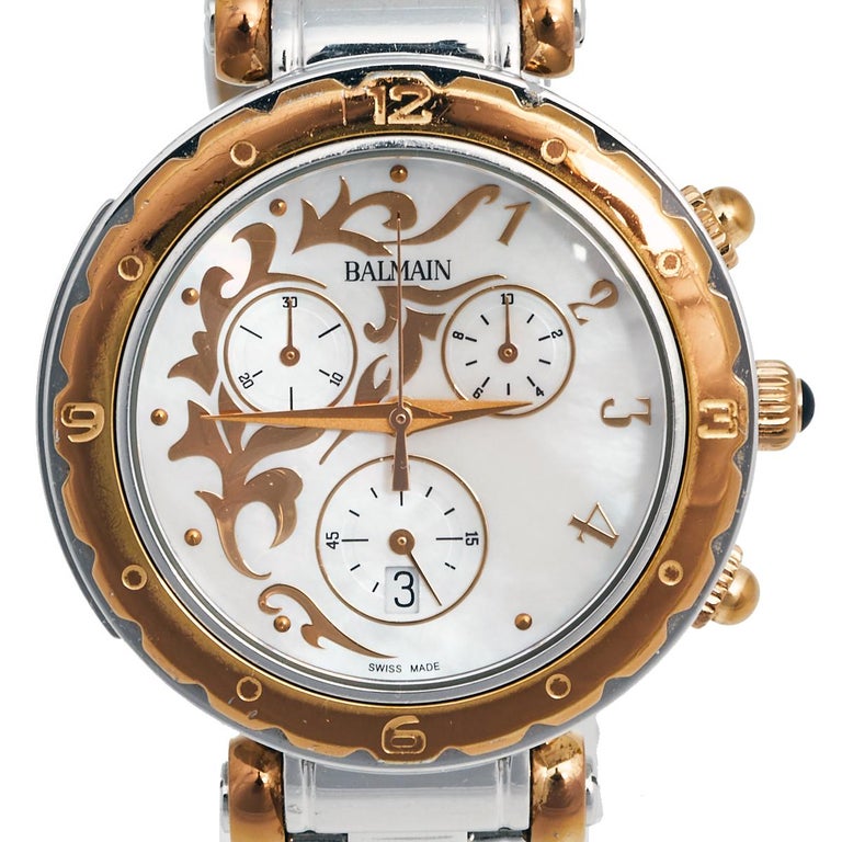 Balmain Mother of Pearl Two Tone Balmania 5623 Women's Wristwatch 38 mm ...