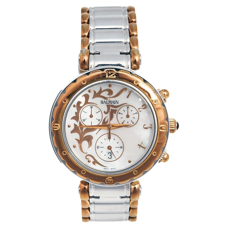 Balmain Mother of Pearl Two Tone Balmania 5623 Women's Wristwatch 38 mm ...