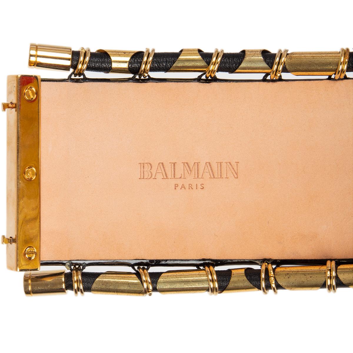 BALMAIN olive green leather WIDE WAIST Belt 36 XS at 1stDibs | green ...